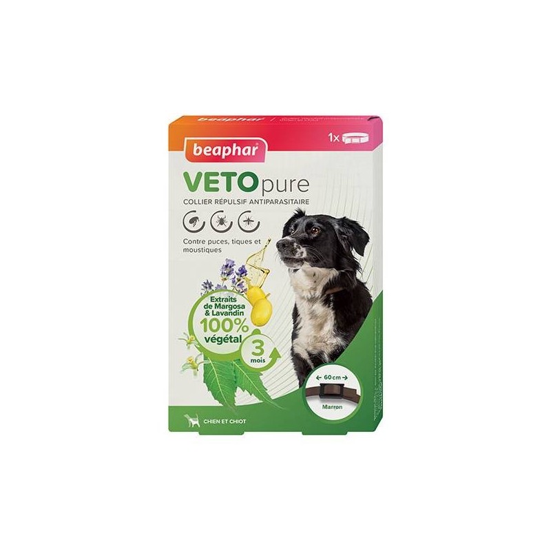 Beaphar Vetopure | Chien | Collier répulsif antiparasitaire