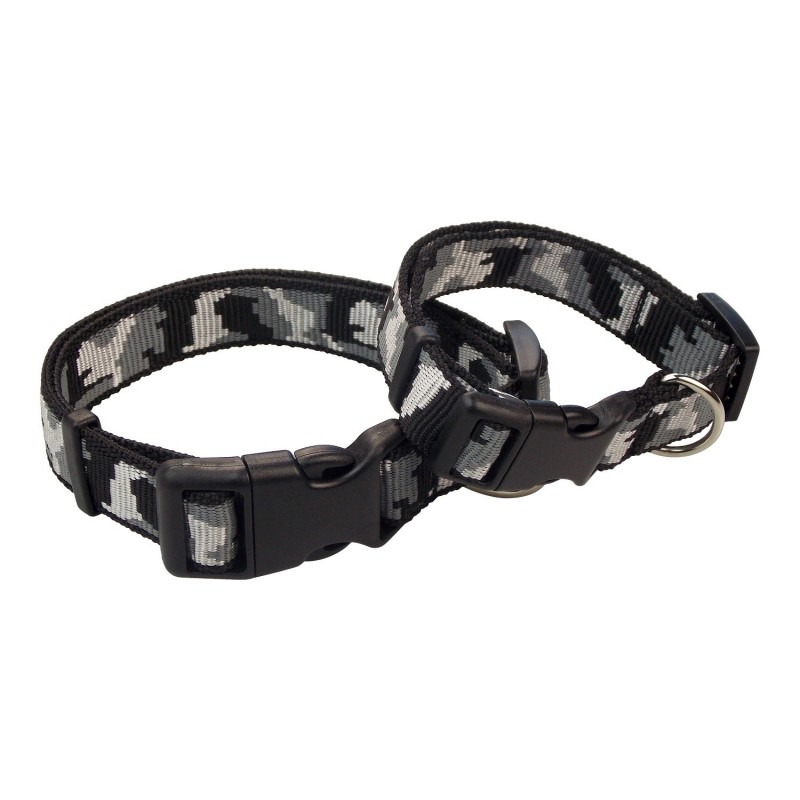 Jokidog | Collier pour chien en nylon camo noir